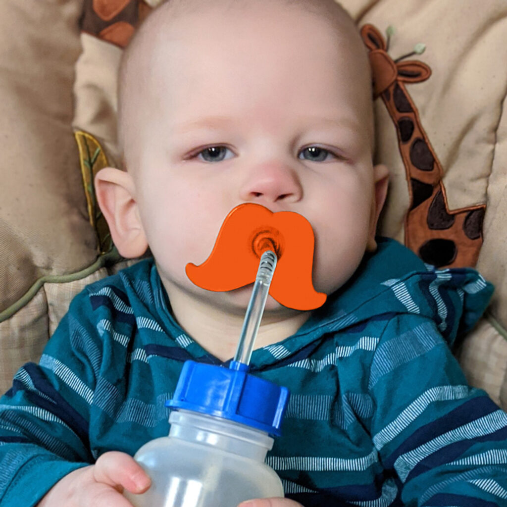 ARK’S MUSTACHE ORAL MOTOR TOOL FOR STRAW DRINKING (Lip Block bigote ...