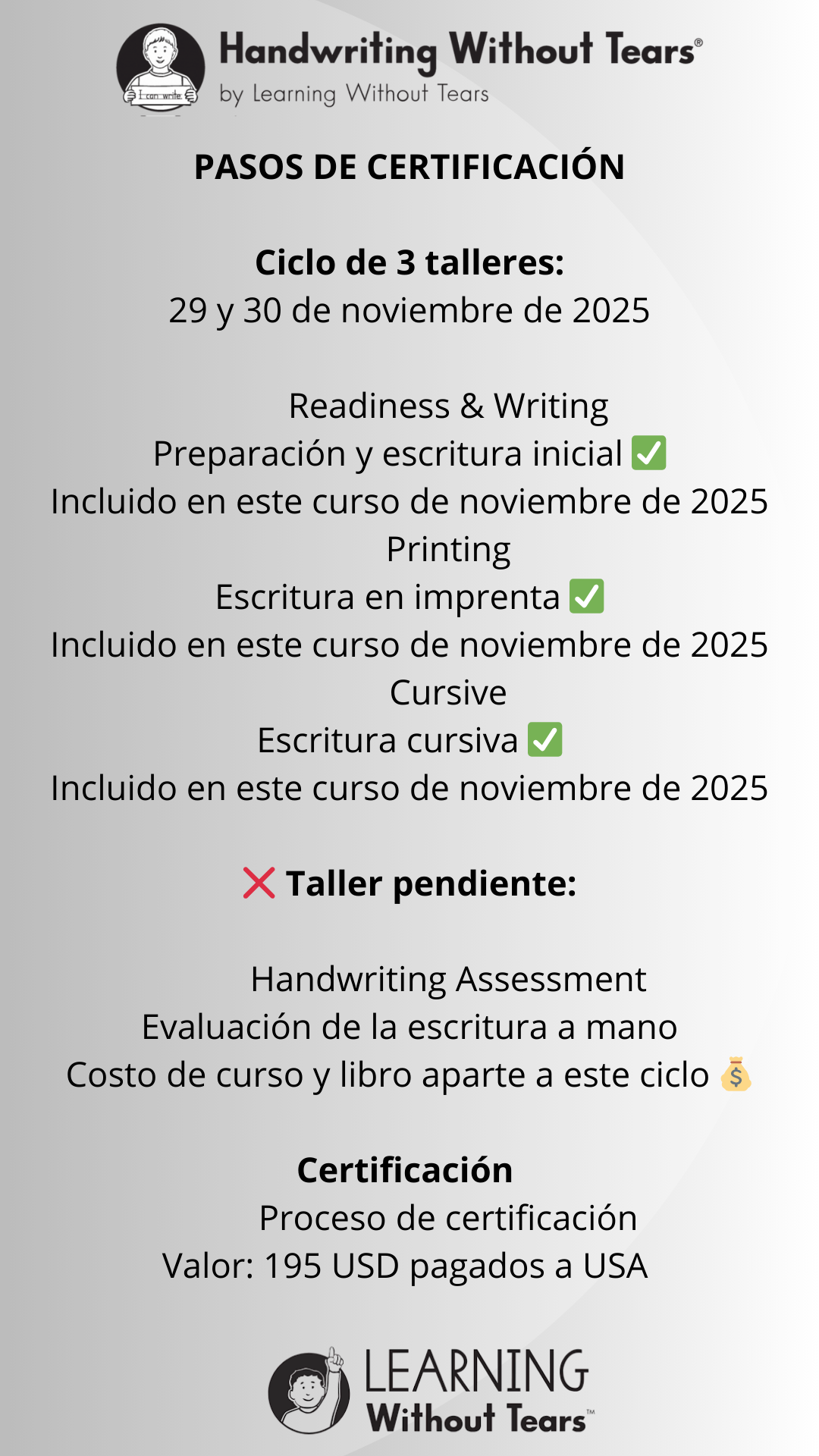 LWT: Handwriting Without Tears © Oficial (Programa de certificación ...